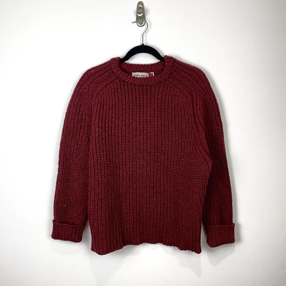 Zara | Sweaters | Zara Surplus Ovr Knit 5 Chunky Oversized Knit Wool ...